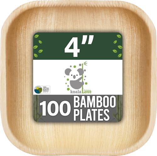 Amazon.com: Raj Eco Compostable Palm Leaf Plates Like Bamboo Plates ...