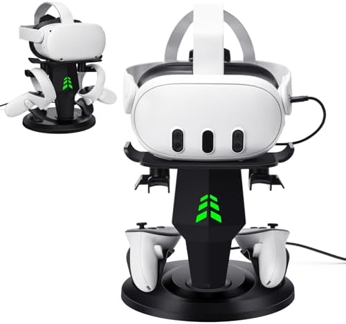Amazon.com: Lampelc VR Charging Stand for Meta/Oculus Quest 3, Quest 2 ...
