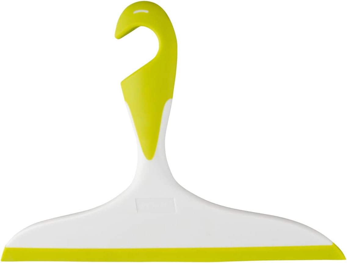 WENKO Bathroom Squeegee Loano Banana-Yellow-Shower Wiper, with Hook, 17 ...