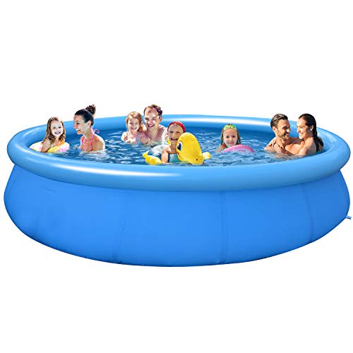Swimming Pools Above Ground Pool – 12Ftx35.4In Quick Easy Set Pool ...