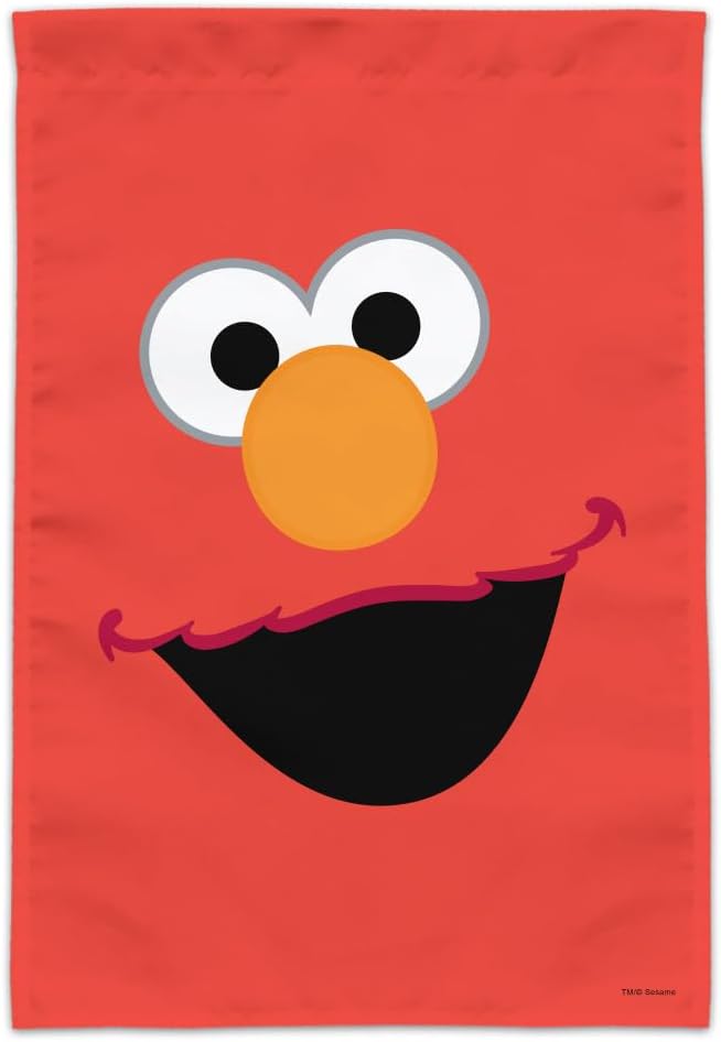Amazon.com : Sesame Street Elmo Face Garden Yard Flag : Patio, Lawn ...