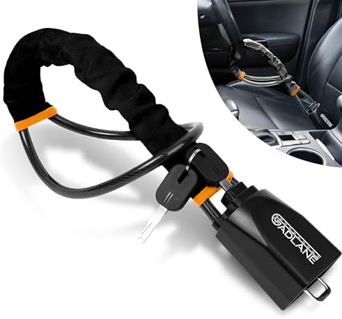 GADLANE Seat Belt Lock Steering Wheel Lock - Double Car Lock Anti-Theft ...