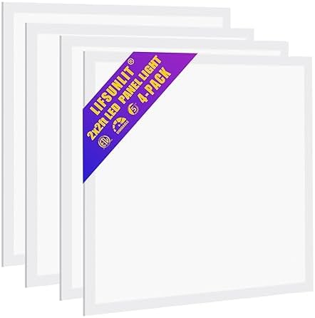 LED ENERGY PLUS 2X4 LED Flat Panel Light with Emergency Battery Backup ...