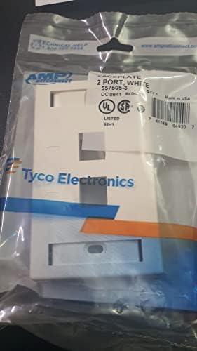 COMMSCOPE/AMP 5-Pack Dual Port Face Plate