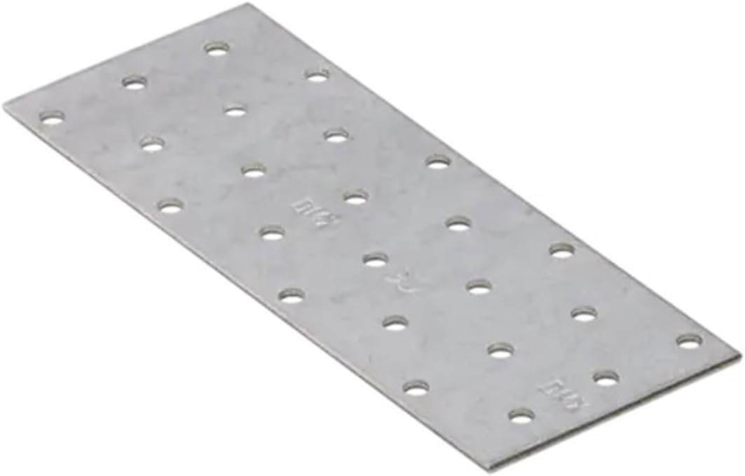 160mm x 60mm Galvanised Perforated Flat Plate Connector Joining Plates ...