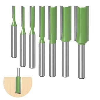 7-delig set frees voor bovenfrees, legering groeffrees 6 mm schacht ...