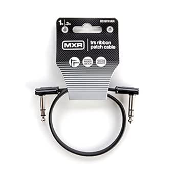 Amazon.com: JIM DUNLOP, 1/4-Inch Right Angle MXR Ribbon TRS Patch Cable 1 ft|0.3 m (DCISTR1RR ...