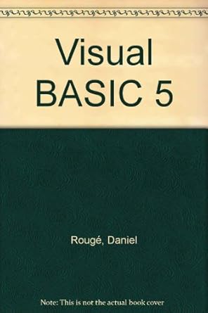 Amazon.co.jp: Visual Basic 5, mode d'emploi : Japanese Books