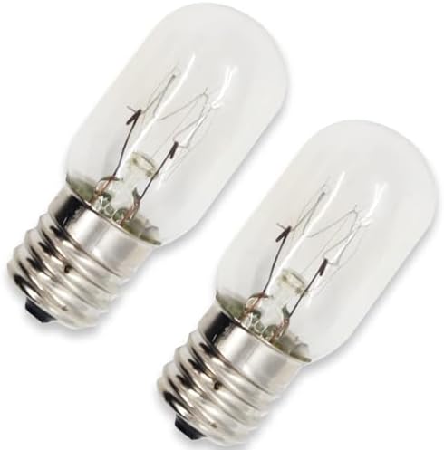 Amazon.com: 2 Pack 10692 MicrowaveBulb 110-130V Wide Voltage E17 T7 110 ...