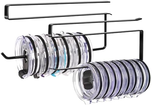 Amazon.com - 2 Pack Tumbler Lid Organizer, Horizontal Tumbler Lid ...