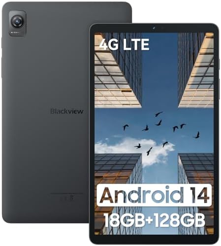 Blackview Tablet 8 Inch Tab60 Android 14 Tablets,18GB+128GB/2TB,Gaming ...