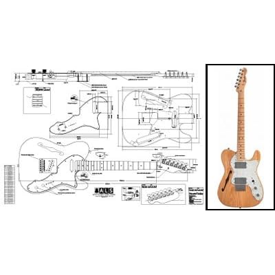 Plan of Fender Telecaster Thinline Electric Guitar - Australia | Ubuy