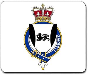 Amazon.com: Garrett or Garret England Family Crest Coat of Arms Mouse ...