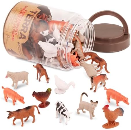 Amazon.com: RUSON 12 Pcs Mini Safari Animals Figures Toys, Realistic ...