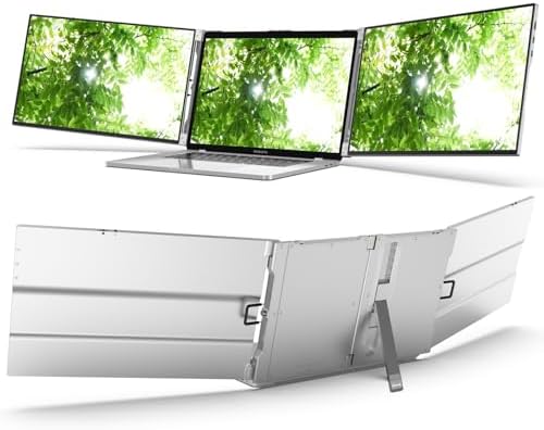 Amazon.com: Oiiwak 14inch Triple Portable Monitor for 13-16" Laptop ...