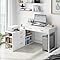 Amazon.com: Vabches 55 Inch L Shaped Desk with Storage Cabinet ...