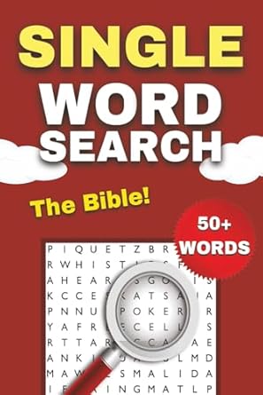 Amazon.com: Bible One-Word Word Search Puzzle Book: One-Word Word ...