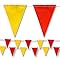 Amazon.com : NACARUM Blue & Yellow Pennant Banner Flags | Heavy-Duty ...
