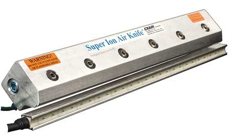 Static Air Knife, 1/4 in NPT, 12 in L, Al: Industrial Air Cylinders ...