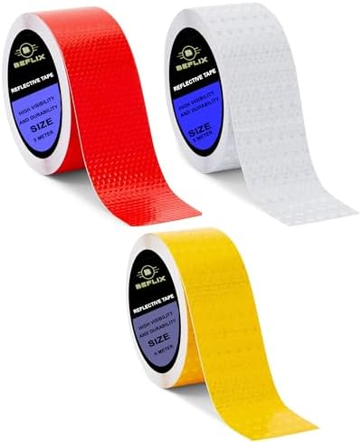 Beflix® High Intensity Radium Reflective Tape - 5 Meters in Length 48mm ...