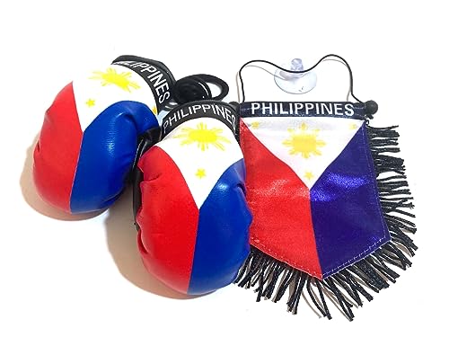 Philippines Flag Car Rearview Mirror Hanging with Boxing - Want It All