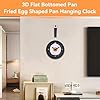 Amazon.com: Egg Frying Pan Wall Clock, Decorative 3D Pan Wall Mounted ...