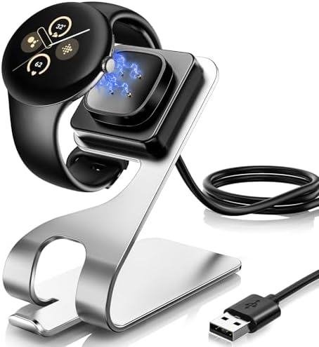 Magnetic Charging Stand for Google Pixel Watch 2/Pixel Watch 3 & Fitbit ...