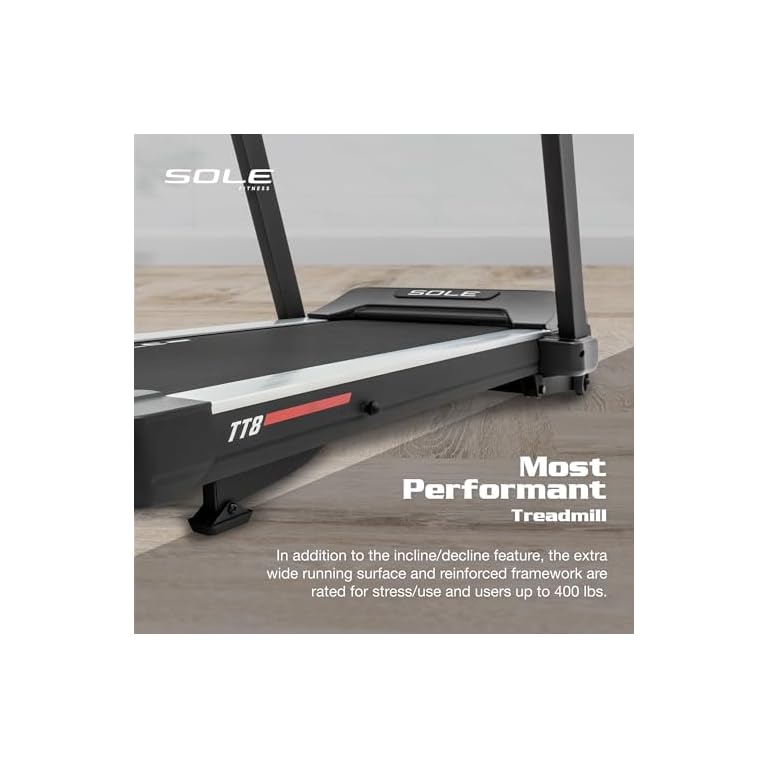 SOLE Fitness TT8 Treadmill – High-End Home Treadmill with Incline ...