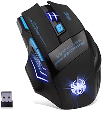 Amazon.com: lychee Optical Gaming Mouse, 2.4GHZ 4 DPI Adjustable USB ...