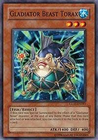Amazon.com: Yu-Gi-Oh! - Gladiator Beast Torax (GLAS-EN081) - Gladiators Assault - 1st Edition ...