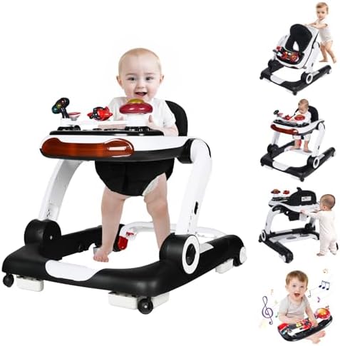 Amazon.com : Kinder King Baby Walker with Music & Lights, 5 in 1 Baby ...