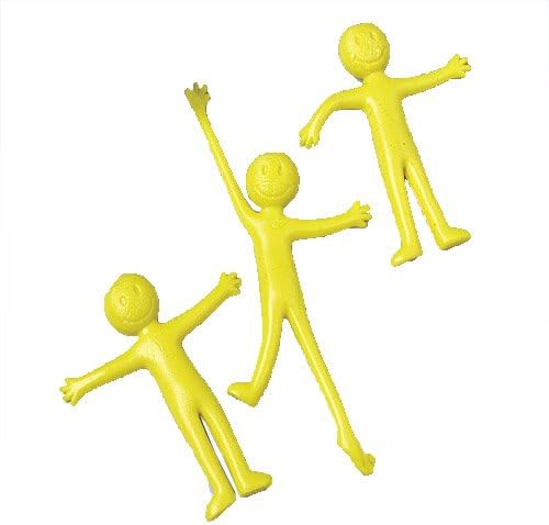 Amazon.com: US Toy Smiley Face Theme Stretchy Action Figures (1 Dozen ...