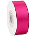 Amazon.com: VATIN Solid Color Double Faced Hot Pink Satin Ribbon 1-1/2 ...
