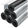 6 Pack 3/4 inch Pipe Insulation Foam Tube with Aluminum Foil, Self ...