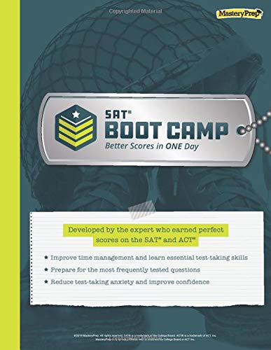 SAT Boot Camp: Better Scores in One Day: MasteryPrep: 9781948846691: Amazon.com: Books