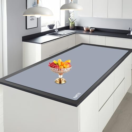 Silicone Mat for Kitchen Countertop, 47.2x23.6in Heat Resistant Kitchen ...
