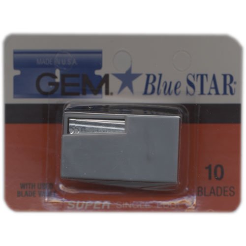 Amazon.com : GEM BLUE STAR BLADES [Health and Beauty] : Wrapped Razor ...