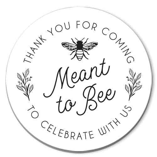 Amazon.com: Port of Reverie Meant to Bee Stickers, Set of 60 Self ...