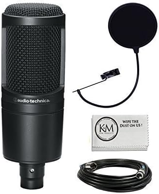 Amazon.com: Audio-Technica AT2020 Cardioid Condenser Studio Microphone ...
