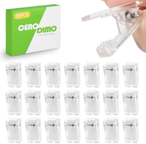 Amazon.com: CeroDimo 50 Pcs Self Adhesive Clear Clips, Command Strip ...
