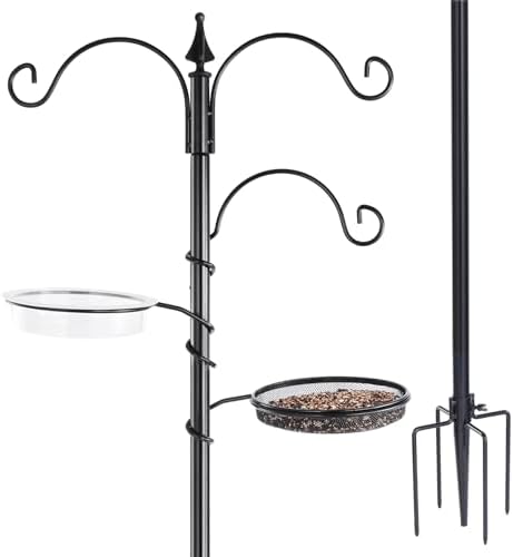 Amazon.com : Yinns 30 Inch Bird Feeding Station, Birds Feeder Pole ...