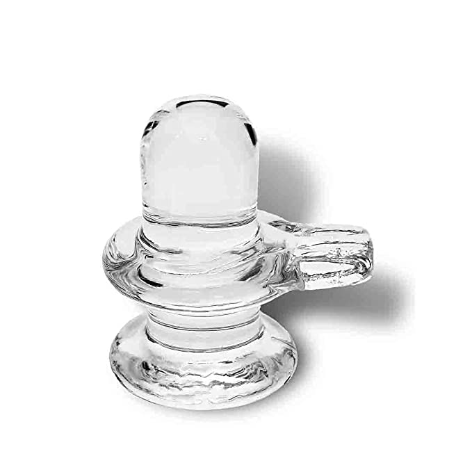 Buy Shiv Crystal shivling / Glass shivling for Home Pooja Decorative ...