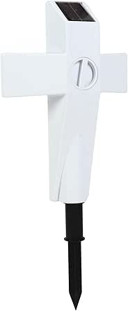 Topyond Easter Grave Decorations Solar Powered LED Cross Lights ...