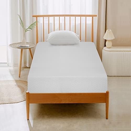 Zinus Narrow Twin Mattress, 6 Inch Green Tea Memory Foam Mattress ...