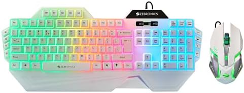 Amazon.in: Buy ZEBRONICS Optimus Gaming Keyboard & Mouse Combo, Braided ...