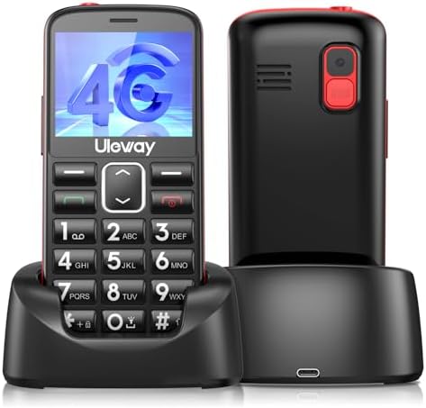 uleway Big Button Mobile Phone for Elderly Sim Free Unlocked Flip ...