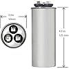 Amazon.com: BlueNatHxRPR 40-5 uF MFD CBB65 Capacitor Air Conditioner Capacitor Round Dural Motor ...