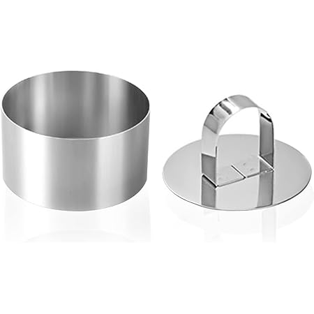 KitchenCraft Cooking Rings, Stainless Steel, Silver, 7 x 3.5 cm, Set of ...