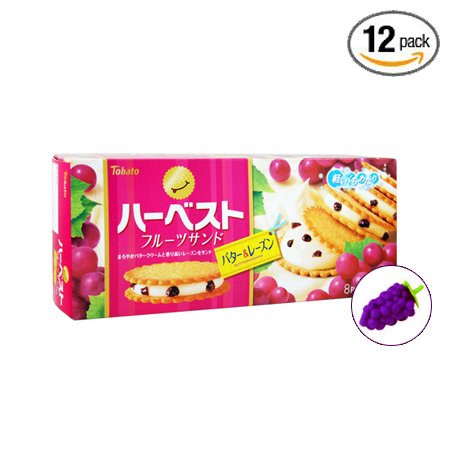 Amazon.com : Japan Grapes Cookies / Grapes Biscuit Bonus Pack (Pack of ...