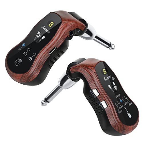 Snapklik.com : Wireless Guitar System Set, Rechargeable UHF Wireless ...